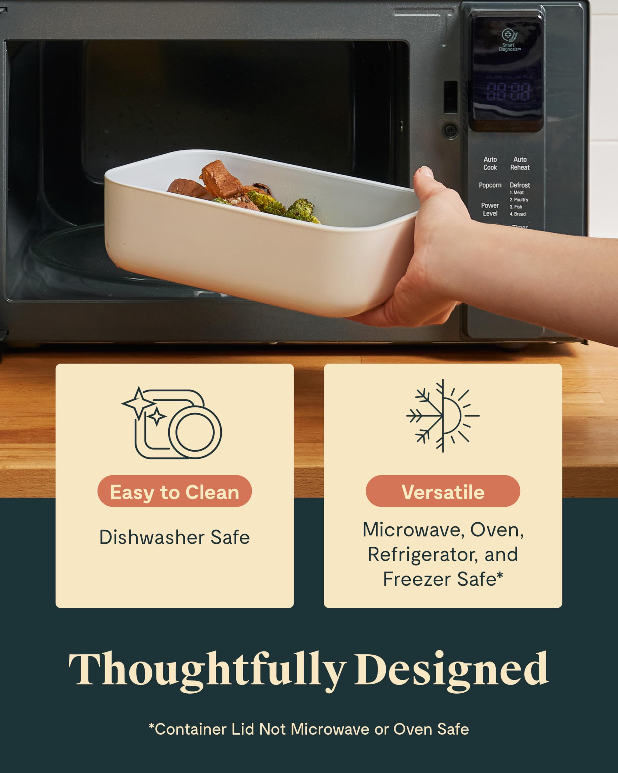 Caraway 3pc Glass Food Storage Set – 10 Cup, 6.6 Cup, & 4.4 Cup Food Containers - Ceramic Coated - Non Toxic Non Stick Lunch Box with Glass Lids - Dishwasher, Oven, & Microwave Safe - Gray