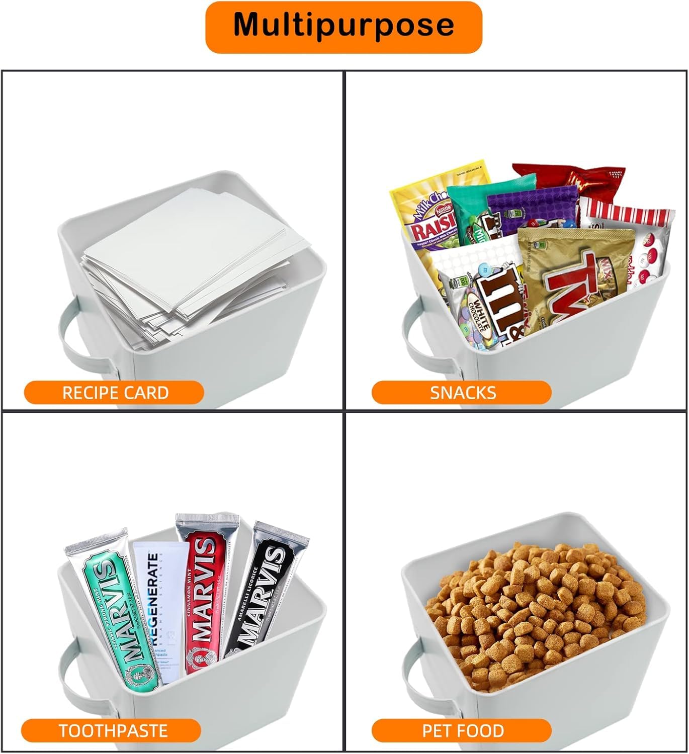LF LIKEFAIR Kitchen Canisters for Countertop Set of 2 with Customizable Chalkboard Labels & Marker Pen - Iron Kitchen Canisters with Lids - Canisters Sets for the Kitchen - White Kitchen Canister Set