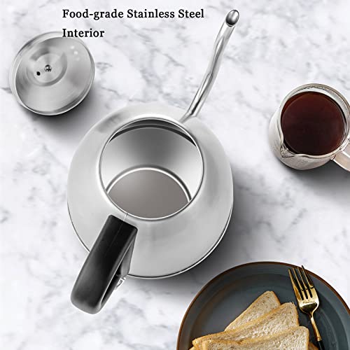 Stariver Electric Kettle Gooseneck Kettle, 1L Water Boiler, BPA-Free, Pour Over Tea Pot Stainless Steel for Coffee & Tea with Fast Heating, Auto-Shut Off and Boil-Dry Protection Tech