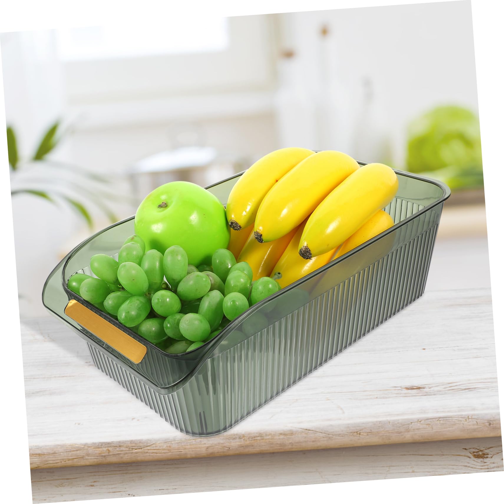 COLLBATH Tray for Fridge Refrigerator Organizer Bins Fruit and Vegetable Storage Containers Sturdy and Long-lasting Easy