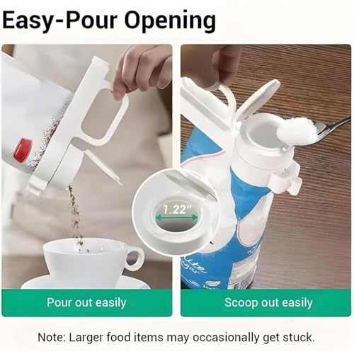 Food Bag Sealing Clip with Pour Spout, Chip Bag Clips, Chip Bag Clips Set, Seal Pour Food Storage Bag Clip for Snack,Oatmeal,Coffee,Potato Chips (4Pcs)