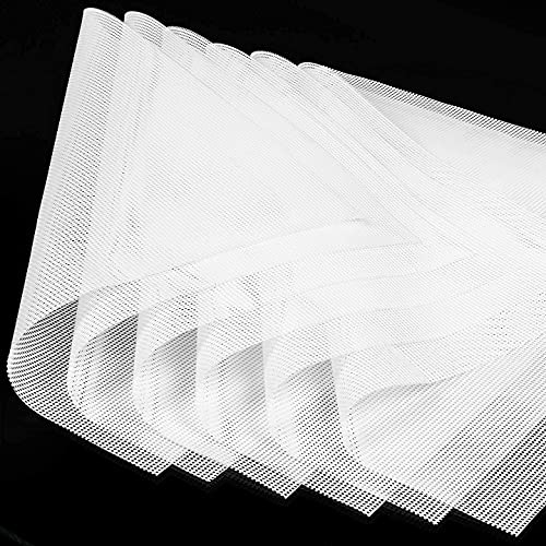Silicone Dehydrator Sheets (6 Pack) - Jerky, Fruit - Food Dehydrator Sheets for Dehydrators for Food and Jerky like Excalibur Food Dehydrator Accessories, Cosori Dehydrator and Magic Mill Dehydrator - Fine Mesh Dehydrator Trays
