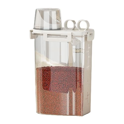 Jextou Cereal Containers Storage, Food Storage Box Canister Jars With Measuring Cup, Food Storage Containers, Airtight Food Storage Container With Lid, Household Cereal Dispenser For Flour Pasta