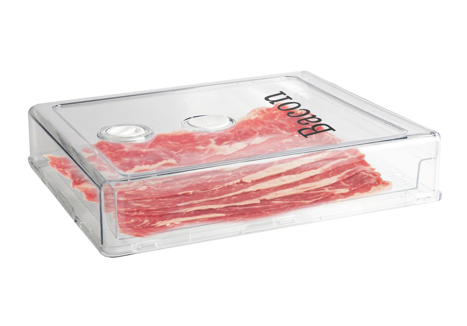 Xbopetda Bacon & Deli Meat Container for Fridge with Drawer, Stackable Cheese Container, Food Storage Organizer