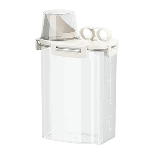 Jextou Cereal Containers Storage, Food Storage Box Canister Jars With Measuring Cup, Food Storage Containers, Airtight Food Storage Container With Lid, Household Cereal Dispenser For Flour Pasta