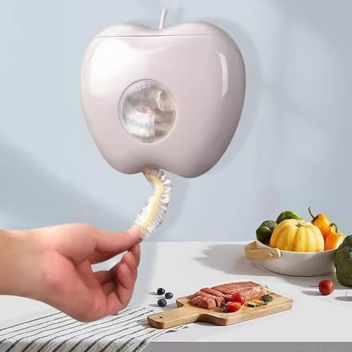 Plastic Wrap Storage Box, plastic wrap storage box dispenserļ¼Plastic Food Wrap Bag Storage Organizer for Fresh Keeping Bagļ¼Multifunctional Wall-Mounted Kitchen Organizer for Fresh Keeping Bag