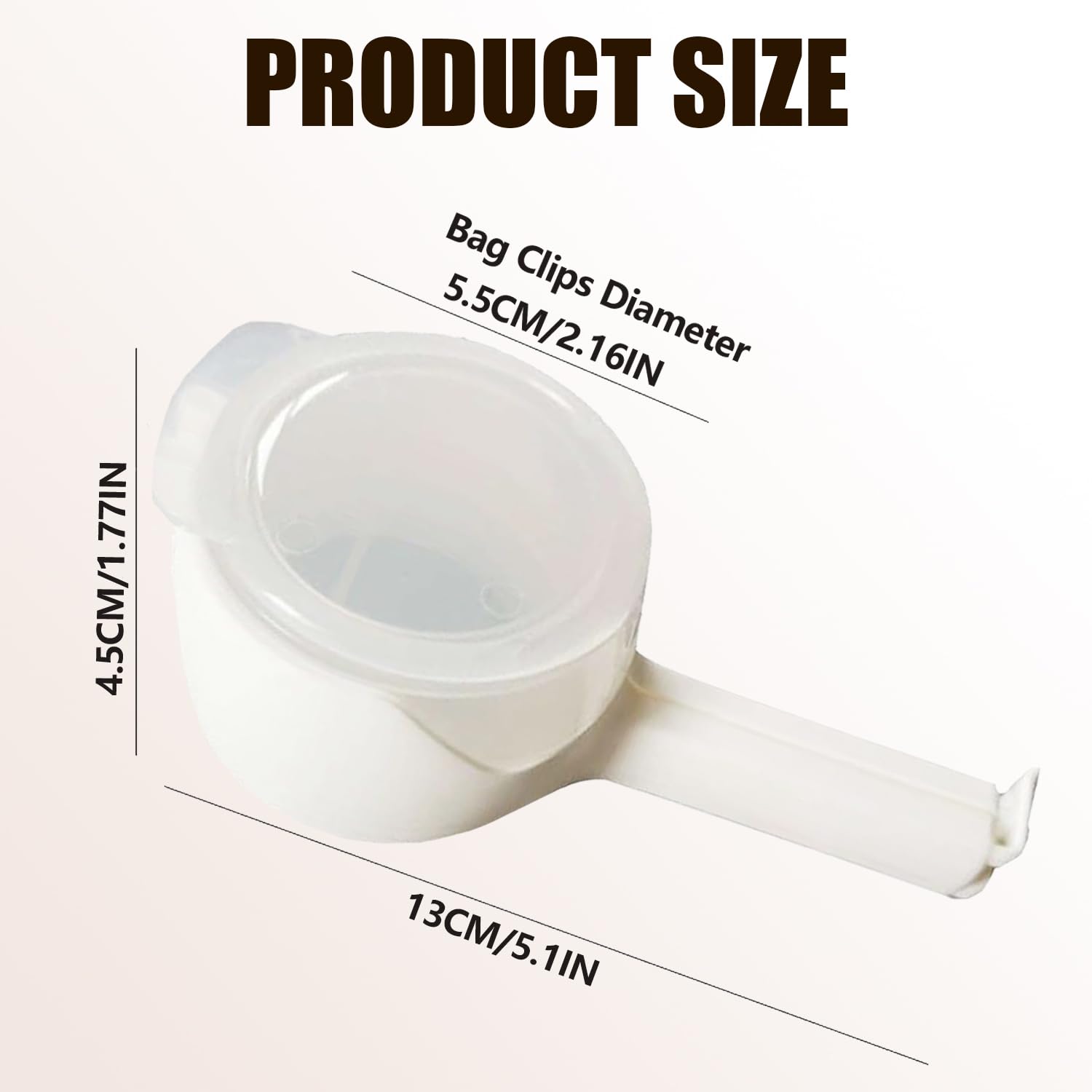 2PCS Bag Clips with Pour Spout,Food Bag Clip With Pour Spouts,Bag Spout Clips,Seal and Pour Bag Clips,Reusable Plastic Cap Sealer Clips, Great for Organizing and Storing Food in the Kitchen(White)