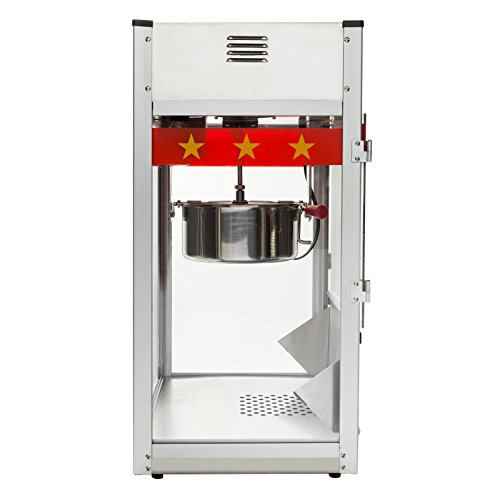 Olde Midway Commercial Popcorn Machine Maker Popper with Large 12-Ounce Kettle - Red