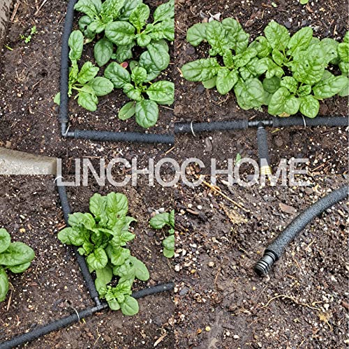 Soaker Hose,150 FT Solid Brass Connector 1/2" Heavy Duty Soaker Garden Hoses for Garden Beds, Tree,Lawn and Plants