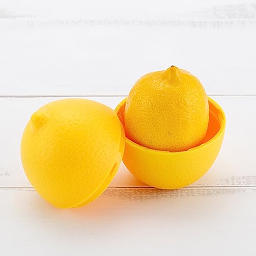 4pcs Fruit Container Refrigerator Vegetable and Fruit Storage Containers Reusable Food Saver Vegetable Shaped Food Saver (Onion Tomato Lemon Green Pepper)(COLOR:Multi)