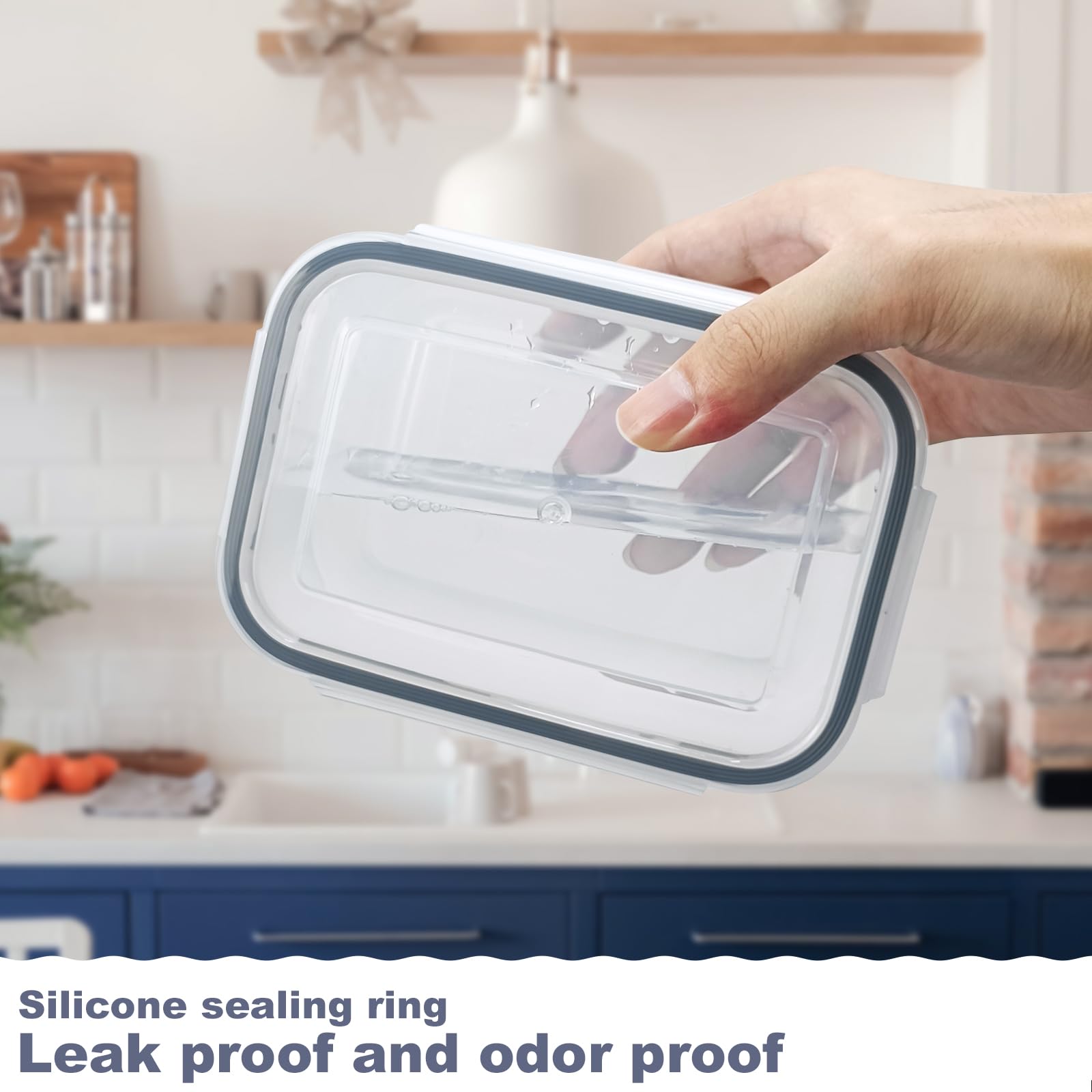 5 Pack Fruit Storage Containers for Fridge,Multi Food Storage Containers Removable Colander Storage Containers with Lid - Suitable for Fruits, Vegetables, Berries, Meat, etc