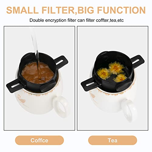 ACPhooo Pour Over Coffee Maker,Portable Stainless Steel Reusable Coffee Filter, Mini Collapsible Paperless Single Serve 1-2 Cup Coffee Dripper Cup Easy To Clean For Travel Camping Offices Backpacking