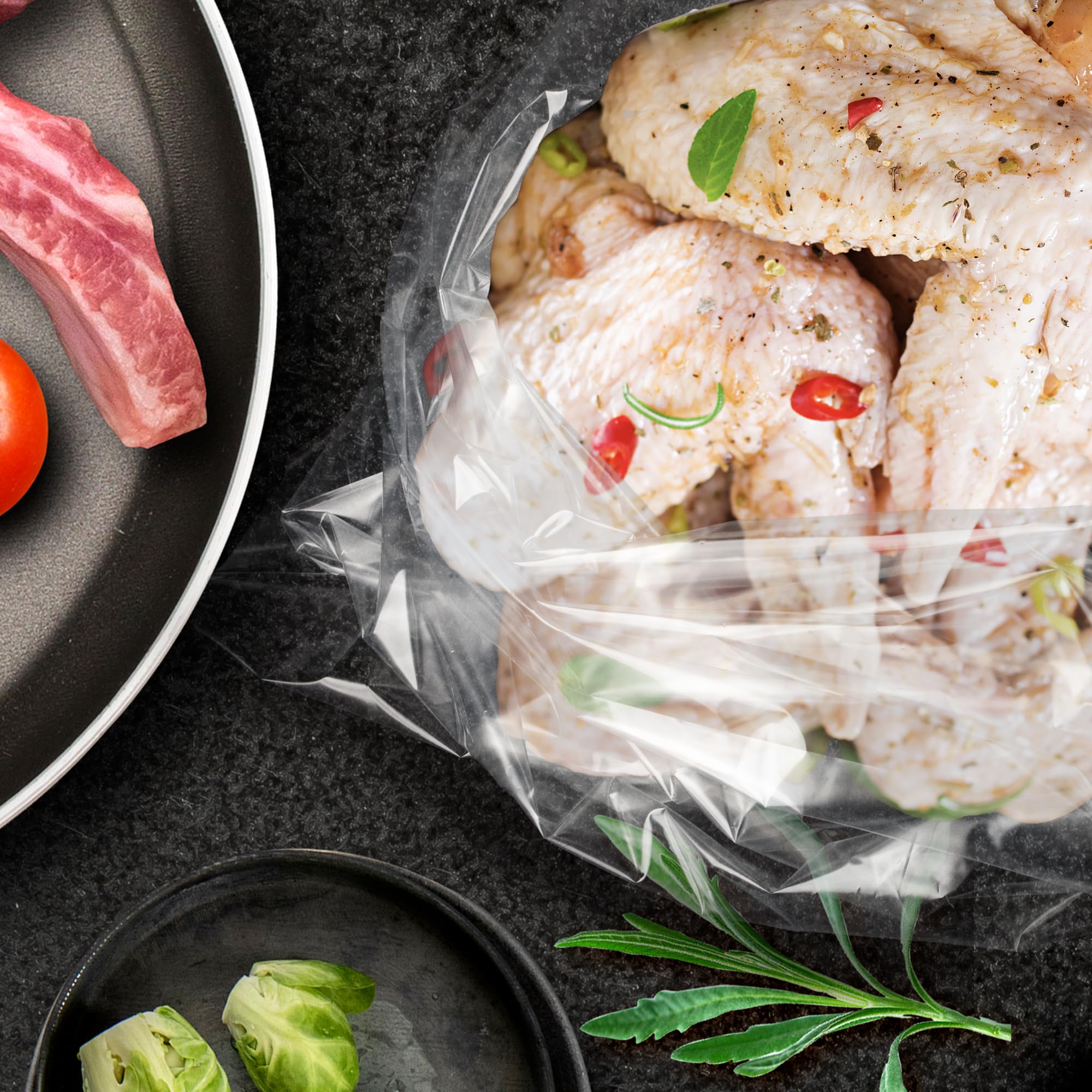 ebelbo 12 counts 19"x 23.5" Turkey Bags Multipurpose: Oven Cooking Roasting Freezer Baking Bags for Chicken Seafood/Home and Garden Bags for Harvest