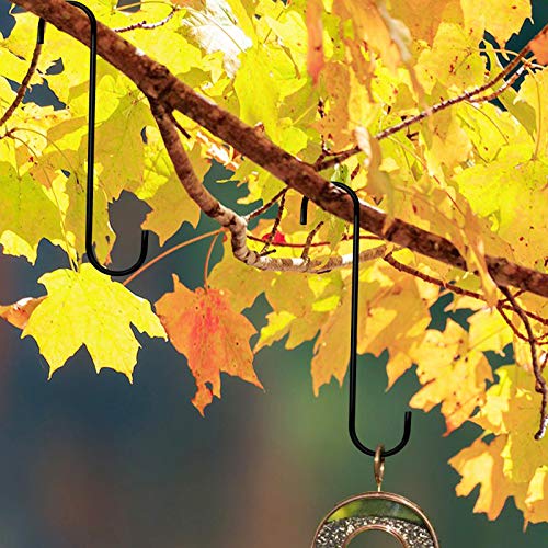 DINGEE 12 inch 8 Pack Extra Large S Hooks Heavy Duty Long S Hooks for Hanging Plant,S Hooks for Tree Branch,Bird Feeder,Pots and Pans Closet Garden Pergola Indoor Outdoor X-Large Hooks