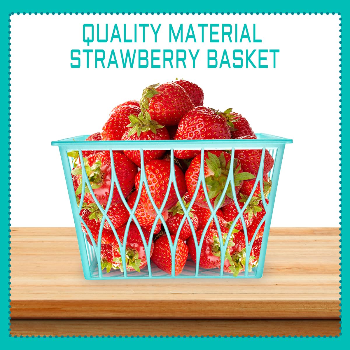 100 Plastic Berry Baskets Berry Boxes Green Strawberry Baskets, Pint Size with Open Woven Boxes, Fruit Storage Containers for Refrigerator, for Parties, Drawer Organizers and Craft Baskets