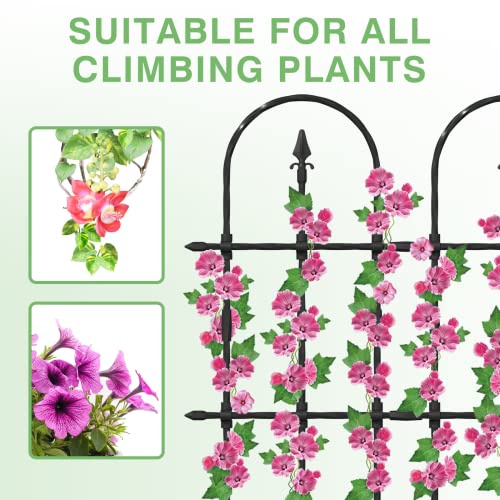 Garden Trellis, Rustproof Plant Trellis for Climbing Plants Outdoor, Wall Obelisk Trellis Plant Support for Indoor Plants, Flower, Lvy, Roses, Vegetable, Vines, Pot, Cucumbers, Clematis, Wall