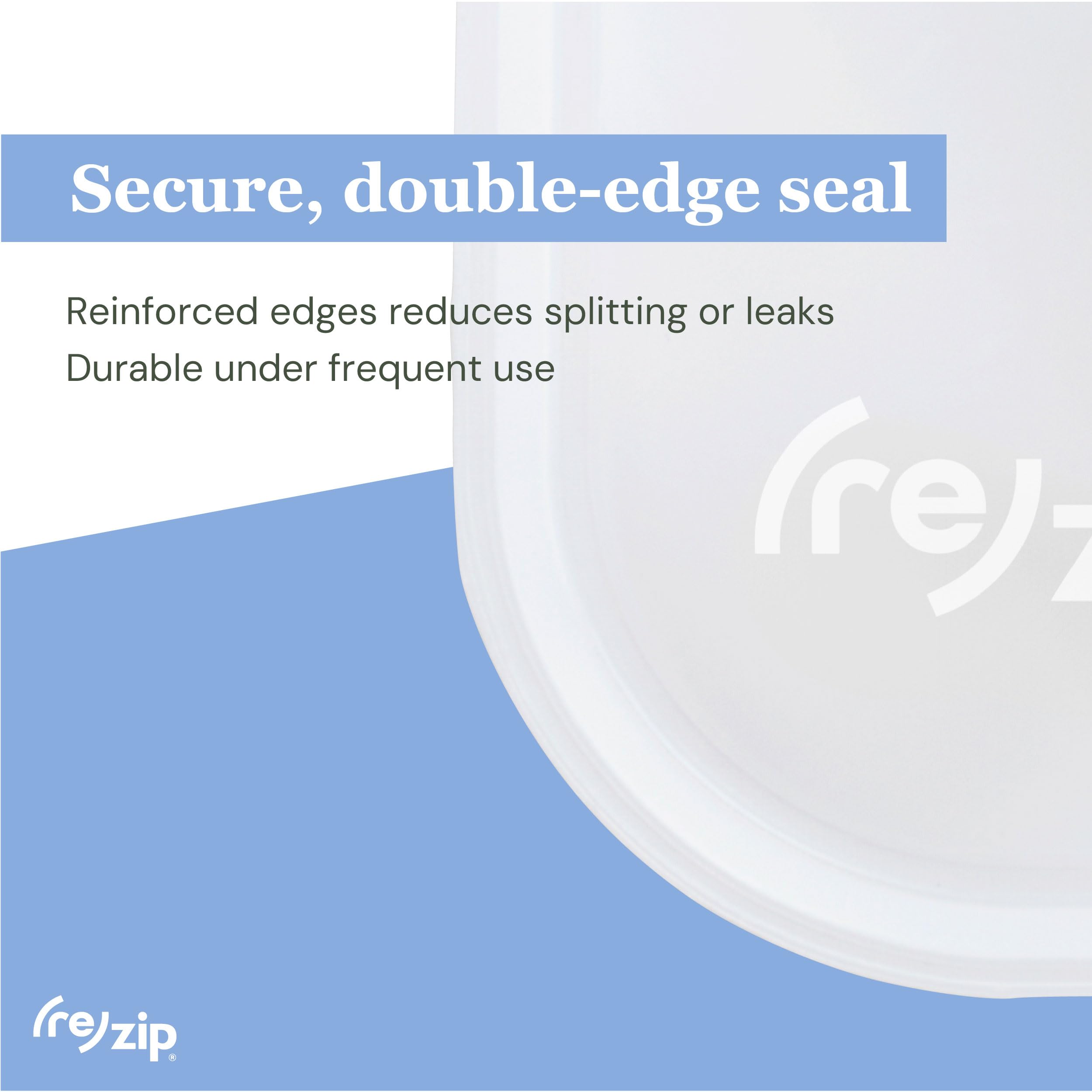 (re)zip Pizza Saver 2 pc Kit | Includes (2) Airtight Pizza Storage Bags | BPA-Free, Leakproof, Freezer-safe and Space-Saving Design | Keeps Pizza Fresh and Flavorful | Ideal for Leftovers