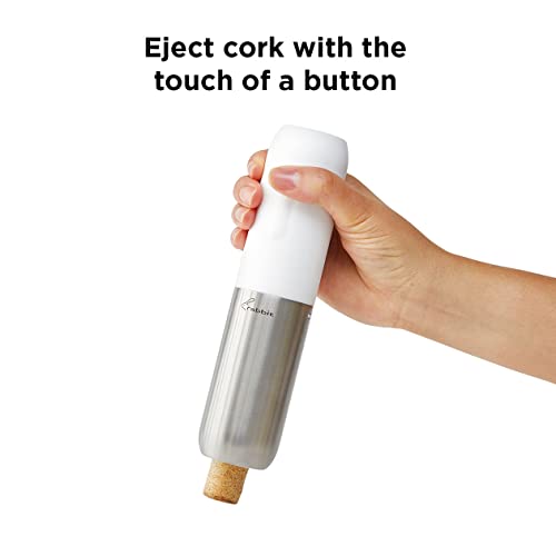 Rabbit Compact Electric Corkscrew Wine Bottle Opener (White), 10.75 inches