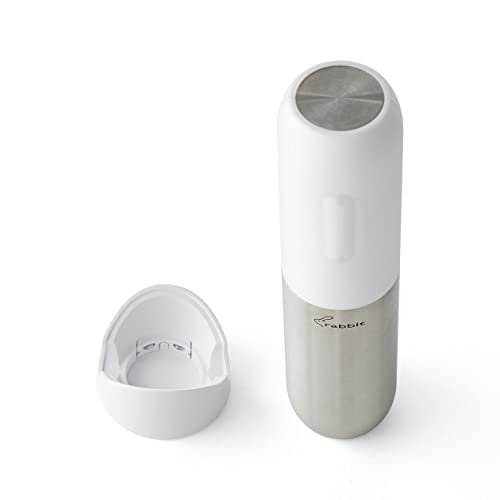 Rabbit Compact Electric Corkscrew Wine Bottle Opener (White), 10.75 inches