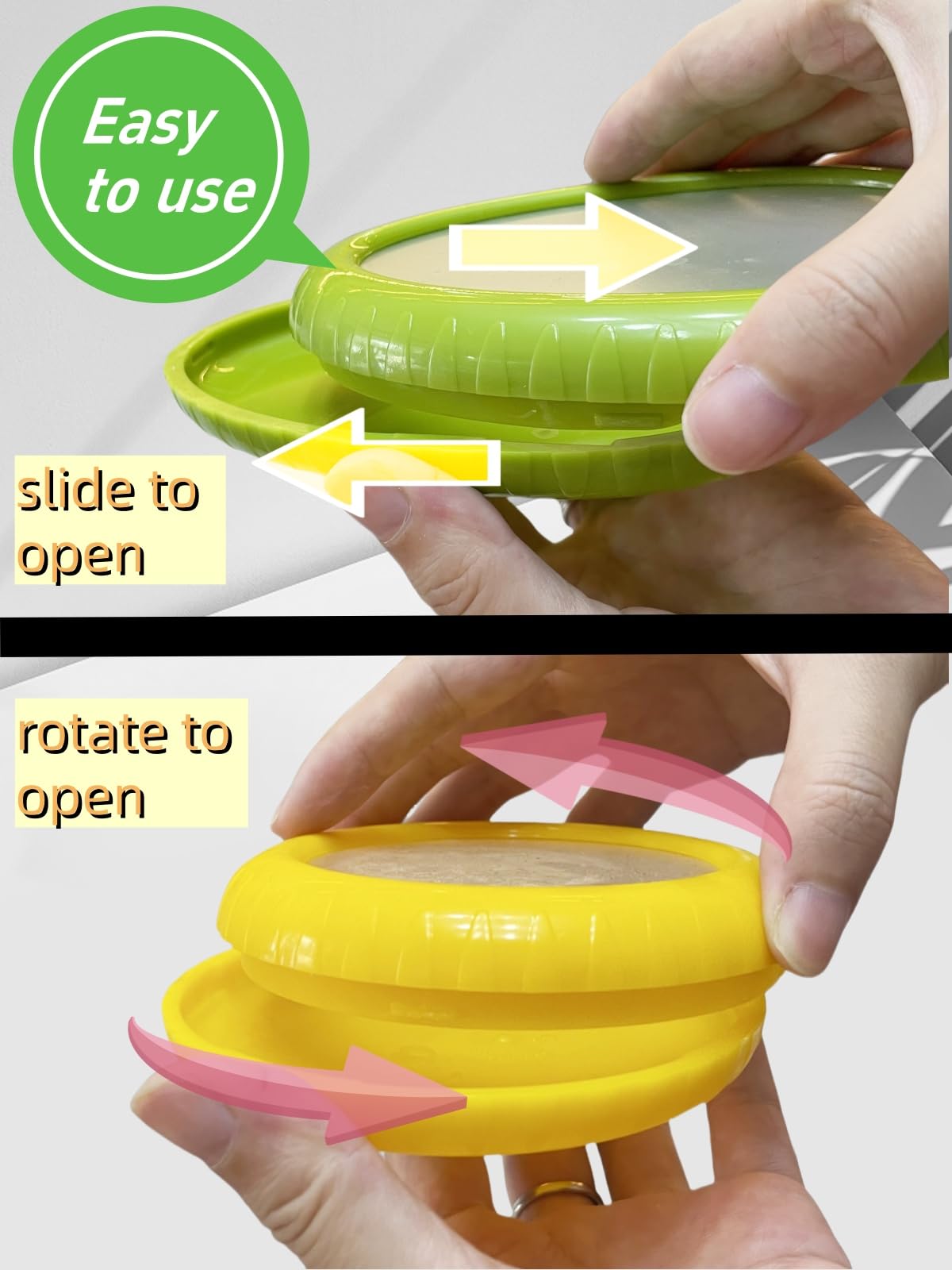 Taoddoe Silicone Avocado Saver Onion Storage, Set of 4 Reusable Fruit Containers for Fridge,Airtight Fresh Vegetable Keeper for Garlic, Onions, Lemon Freshness Box