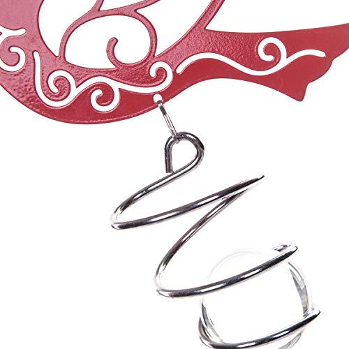 18" Wind Spinner Outdoor Hanging Metal Figurine Spinner for Garden Décor Ornament Lawn Yard Patio,Cardinal