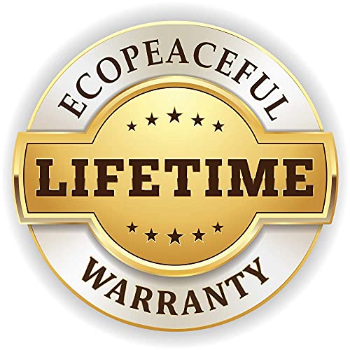 EcoPeaceful Silicone Microwave Popcorn Popper Collapsible Bowl - 100% Pure Silicone - LFGB Food Grade - No Fillers, BPA-free, Vegan, Reusable, Plastic-free, Eco-Friendly