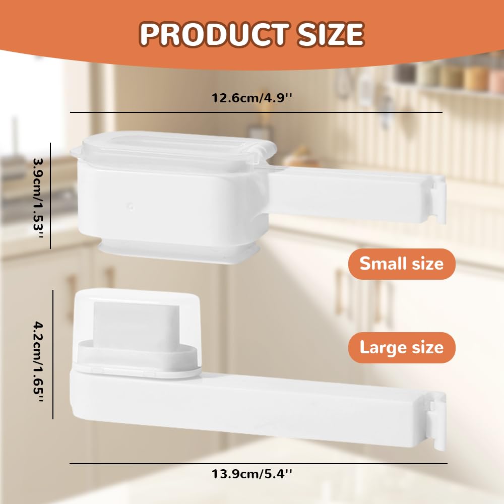 Food Bag Clips with Pour Spouts, Food Bag Sealing Clip with Pour Spout, Seal and Pour Bag Clip, Bag Pouring Clips, Bag Clip Pour Spout, Snack Clips That Pour Sealer Clips for Snack (2 PCS, Large)