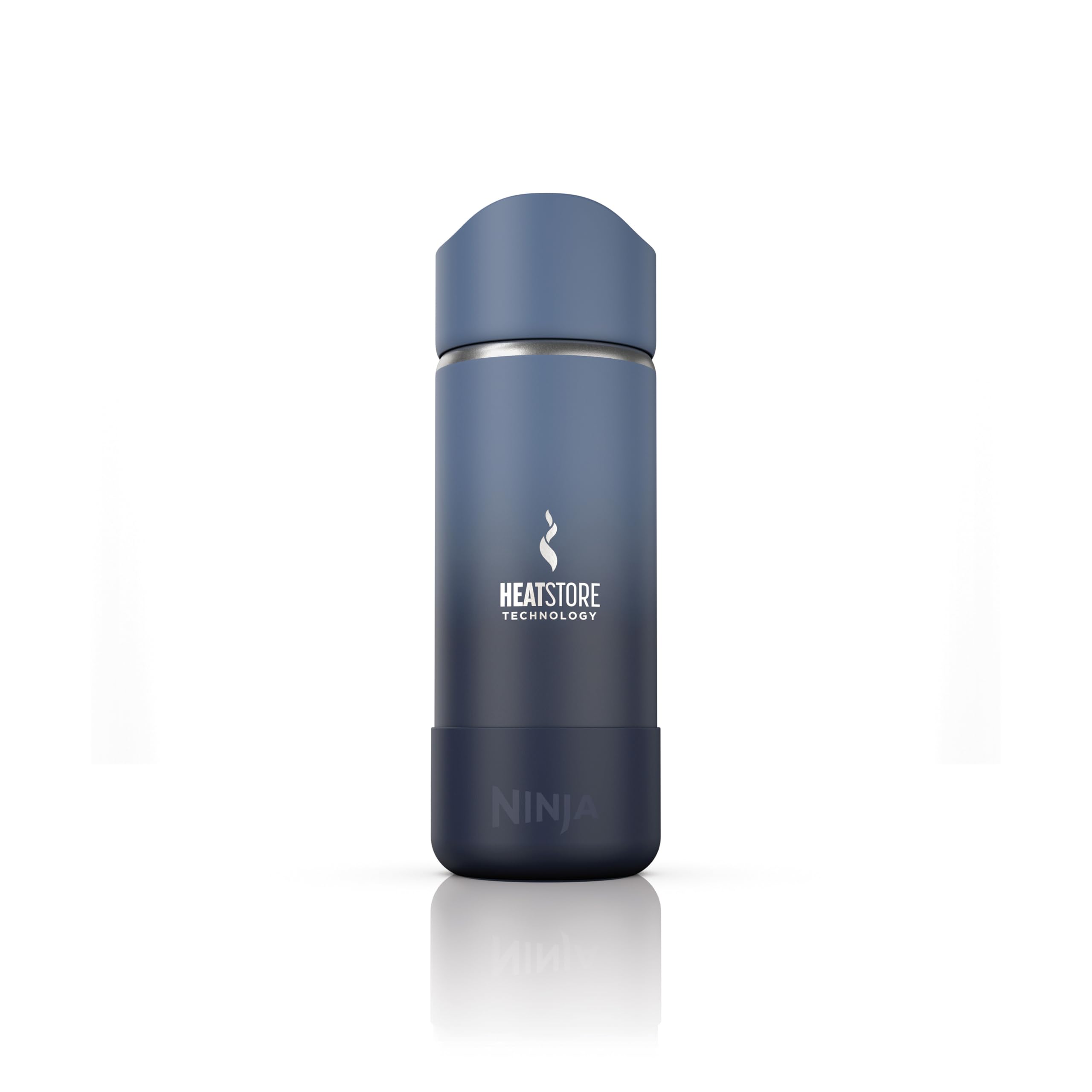 Ninja, Travel Mug, Sip Perfect 16oz, Brings Hot Drinks to Sippable Temperature in Minutes, Stainless Steel, Leak Proof, Dishwasher Safe, Metal Insulated Tumbler, Navy, DW1603NV