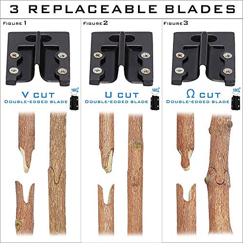 LCDCM Portable Fruit Tree Grafting Machine Garden Grafting Seedlings Grafting Machine with Foliage Trimming Scissors Grafting Cutting Tool Set (Grafting Shear)