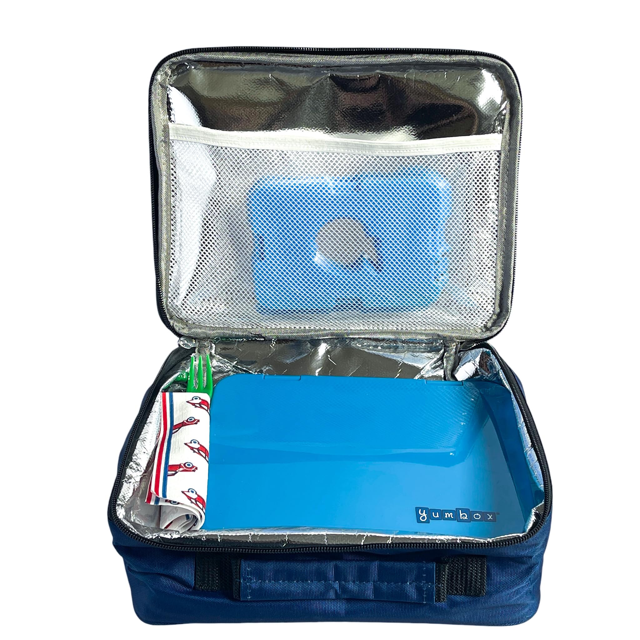 Yumbox Prêt Stainless Steel Bento Lunch Box with Leakproof Lid, Durable, Reusable Food Container, Ideal for Sandwiches & Snacks ((Normandy Blue)