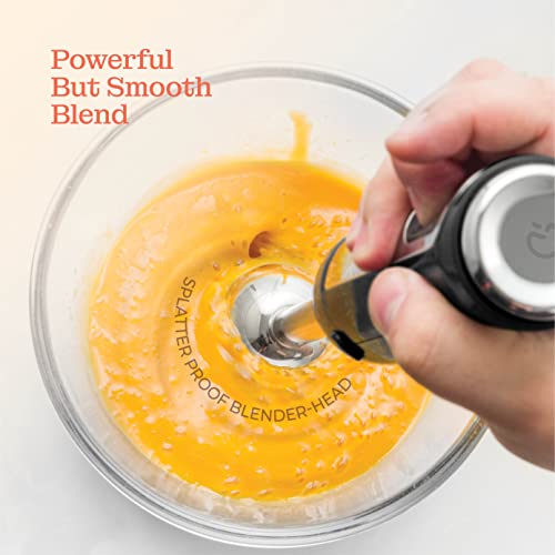 Multi-Use Immersion Blender, Hand Blender with Powerful Copper Motor 800W, High Speed, Turbo Mode, 3 in 1 Handheld Blender Stick Stainless Steel Blades, Whisk, Beaker with Measuring Marks, and Chopper