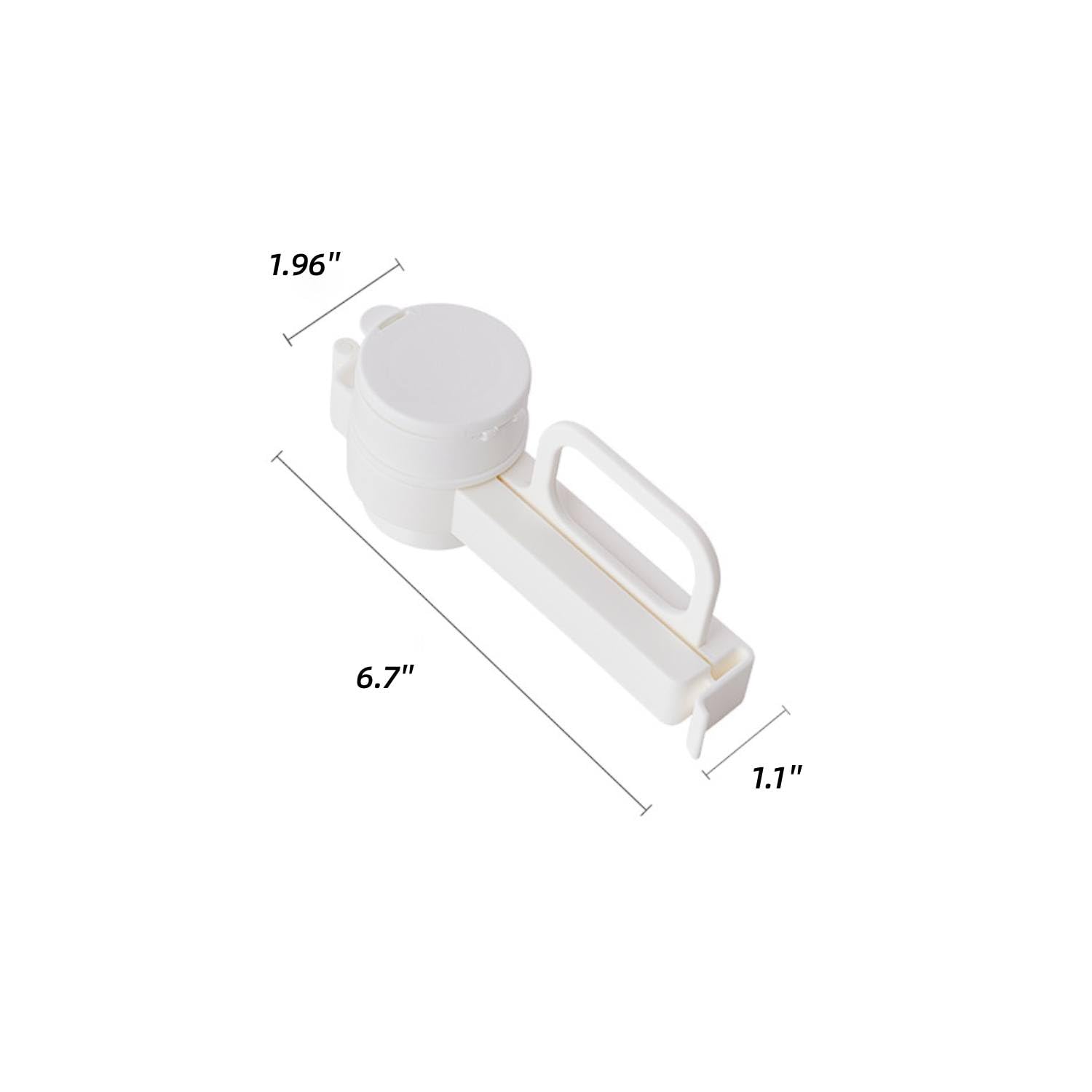 SEPSUMMER Food Sealing Clips, 6.7''Food Bag Clips with Pour Spouts, Bag Fresh-Keeping Clamp Sealer for Kitchen, Food Moisture-Proof Discharge Spout Plastic Bag Clip Kitchen Tools (3)