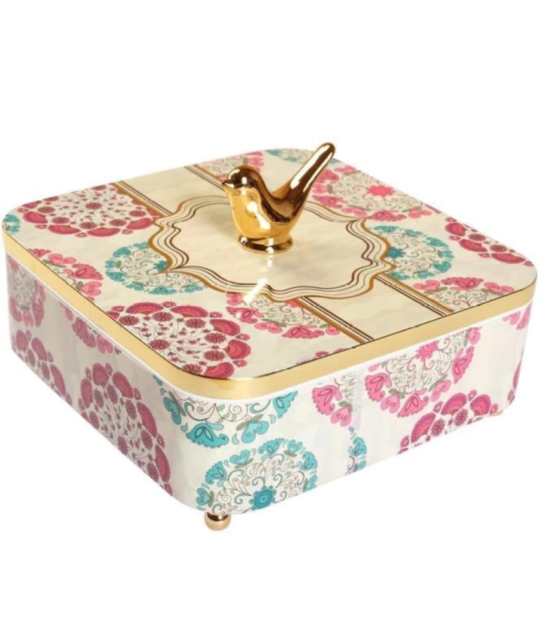 Airtight Dry Fruit box with Lid Serving Tray, Dry Fruit Box with for Serving Sweets, Chocolates, Candy, Pickle, Mukhwas, Kitchen accessories Items (500ml, Set of 4)