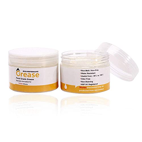 4 Oz Food Grade Grease for kitchen Aid Stand Mixer - by Huthbrother, Universally for kitchen Stand Mixer, Mixer Gear Attachments, Include Gasket 9709511 4162324 With Spatula, NSF-H1 Accredited.