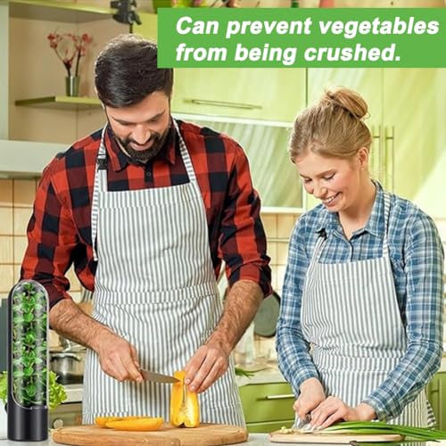 Fresh Herb Keeper, Vanilla Keep-Fresh Cup, Herb Storage Container Keeps Greens of Fresh Vegetable Preservation Bottle for Storage Cilantro, Mint, Asparagus, Keeps Greens Fresh