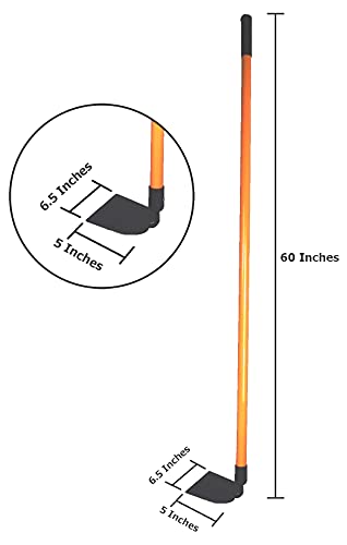 Ashman Garden Hoe (1 Pack)β Sturdy Hand Tiller β Heavy Duty Blade for Digging, Loosening Soil, and Weeding β Rubber Grip Handle for a Strong Hold β Rust Resistant Build.