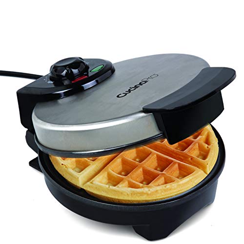 Belgian Waffle Maker - Non-Stick 7" Waffler Iron w Adjustable Browning Control, Electric Baker Makes Thick, Fluffy Waffles, Kitchen Essential for Breakfast, Great Gift or Morning Treat