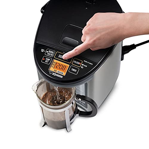 Zojirushi CV-JAC50XB, VE Hybrid Water Boiler & Warmer, 5.0 Liter, Stainless Black, Made in Japan