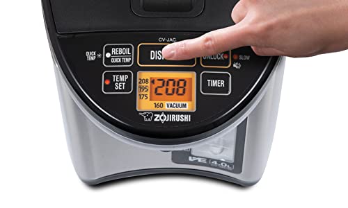 Zojirushi CV-JAC50XB, VE Hybrid Water Boiler & Warmer, 5.0 Liter, Stainless Black, Made in Japan