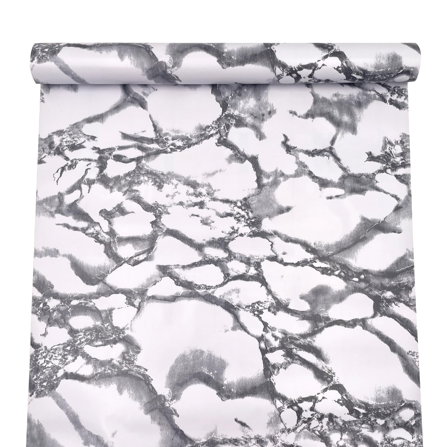 Yifely Granite Marble Effect Furniture Paper Self-Adheisve Shelf Liner Countertop Sticker 17.7 Inches by 9.8 Feet