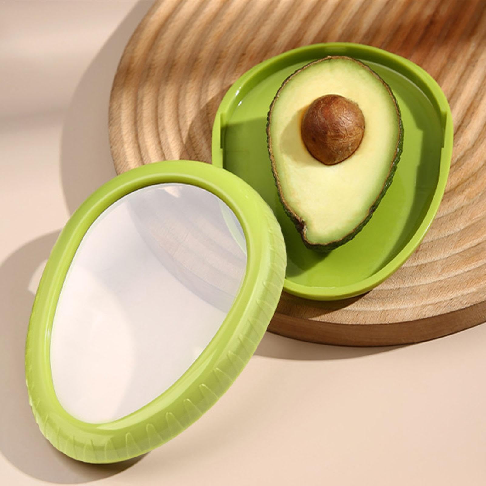 Generic Avocado Storage Organizer, 2pcs Avocado Saver Refrigerator Saver Keeper Storage Box, Fruit and Vegetable Storage Containers for Fridge, Reusable Silicone Fruit Organiser, IAM56N3SAX51KRKP1F6C