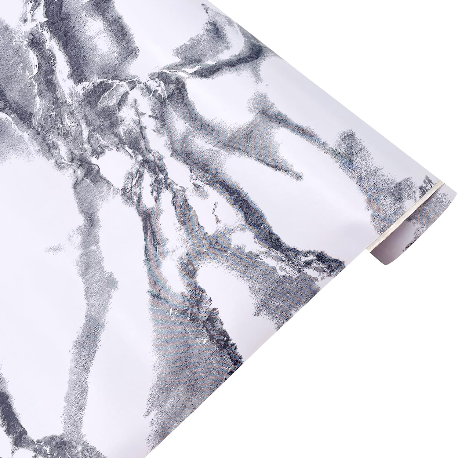 Yifely Granite Marble Effect Furniture Paper Self-Adheisve Shelf Liner Countertop Sticker 17.7 Inches by 9.8 Feet