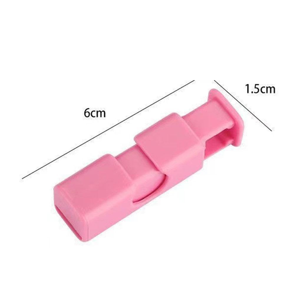 Generic Bag Clips, 5PCS Squeeze and Lock Bread Bag Clips for Food Storage, Reusable Plastic Bag Clips, Snack Bread Clips for Bags, 1 Seconds Easy-to-Use Bread Bag Closures Food Container Sets (Blue)