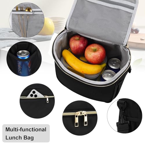 MAXTOP Lunch Bag for Women Insulated Lunch Box with Adjustable Shoulder Strap Reusable Lunch Tote Leakproof Thermal Cooler Bag for Work Camping Picnic