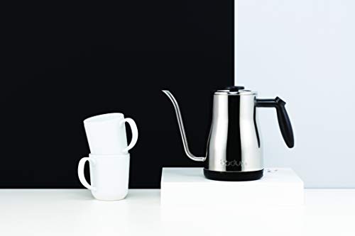 Bodum Bistro Gooseneck Electric Water Kettle, 34 Ounce, Chrome, Stainless Steel