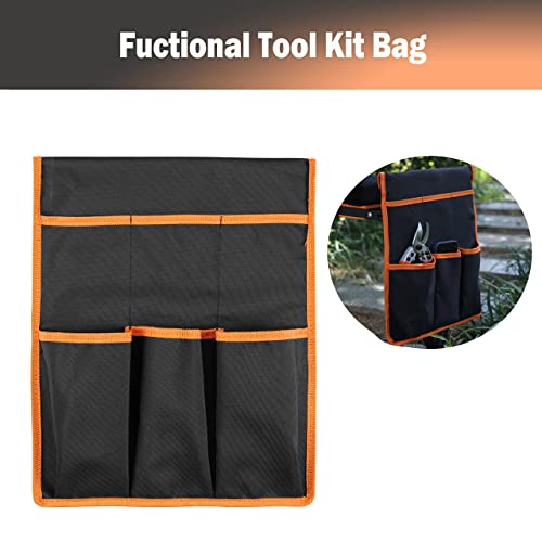 TRAMITEC Garden Kneeler and Seat: Foldable Garden Stool. Garden Kneeler Bench Includes 1pc of Widen Kneeling pad & 1pc of Extra Super Soft Knee Cushion. Heavy Duty Garden Seat Stools as a Great Gift