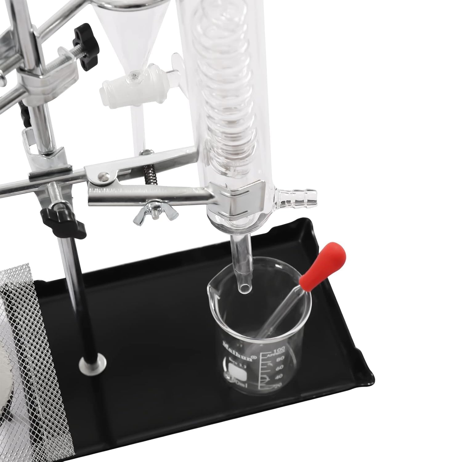 Cherish XT Home Distiller Distilling to Making Your Own Essential Oil, Moonshine, 3.3 Boro Alcohol Distiller Chemistry Lab Glassware Kit,Glass Distilling,Distillation Apparatus 15pcs Set, 500 ML