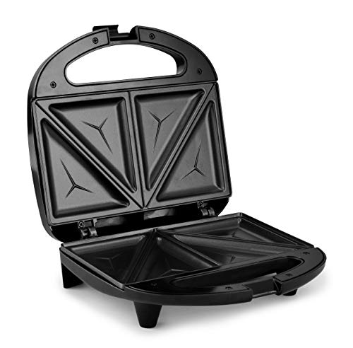 Elite Gourmet ESM-2207 Sandwich Panini Maker Grilled Cheese Machine Tuna Melt Omelets, Non-stick Surface, 2 Slice, Black