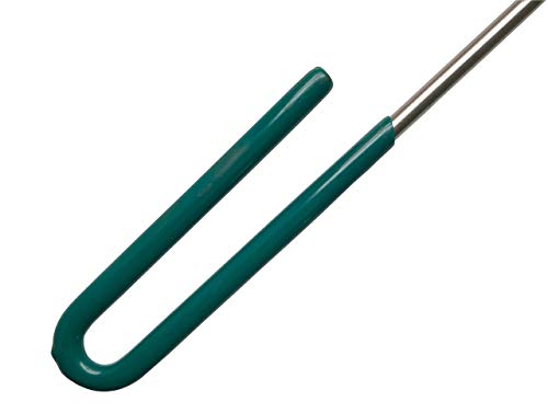 FryOilSaver Co, 25β Deep Fryer Cleanout Rod, Break Up Hardened Oil, Clean Clogged Fryer Drain, Fryer Poker Rod, Angled Shape, Stainless Steel Fryer Cleaning Tool, Declogger Goofer Rod