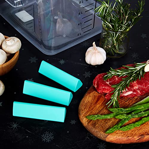 Sous Vide Weights β Keep Bags Submerged In Place and Eliminate Floating Food β Set of 3 Weights 6.2 Ounces - Food Safe Silicone and Stainless Steel - Better Performance than Magnets, Clips or Rack